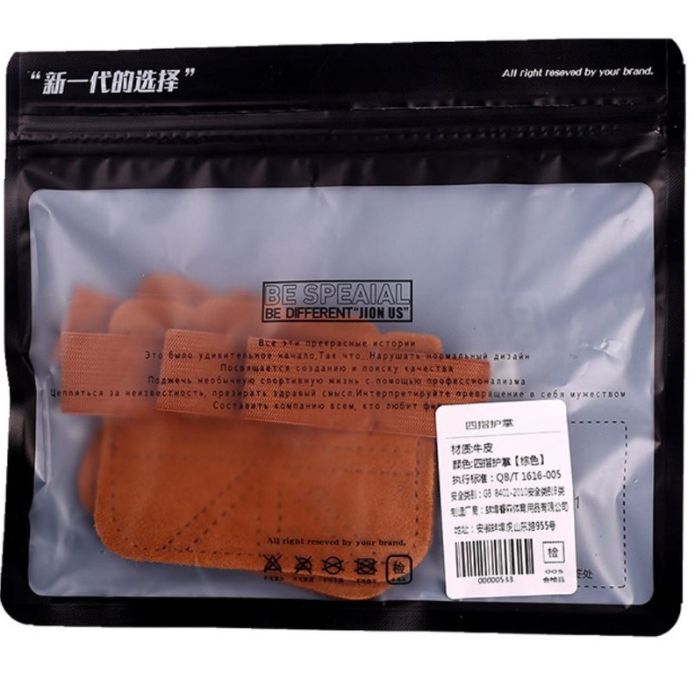 Four-Finger Grip Training Pad Cowhide Leather- BLACK – The Fitness Mind