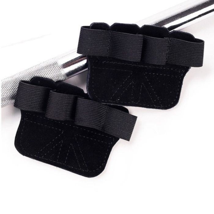 Four-Finger Grip Training Pad Cowhide Leather- BLACK – The Fitness Mind