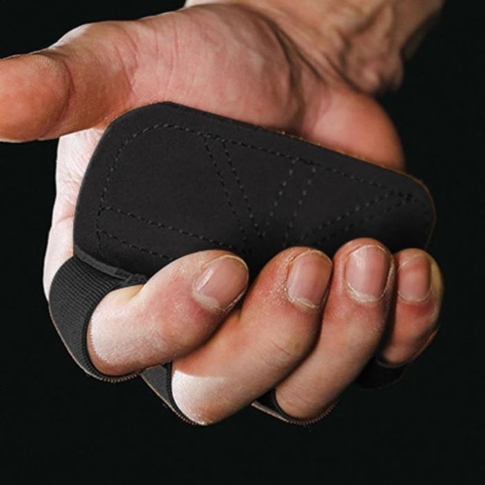 Four-Finger Grip Training Pad Cowhide Leather- BLACK – The Fitness Mind