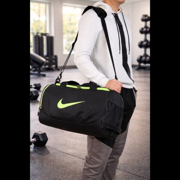 Premium Nike Black Green Gym & Travel Duffel Bag – The Fitness Mind